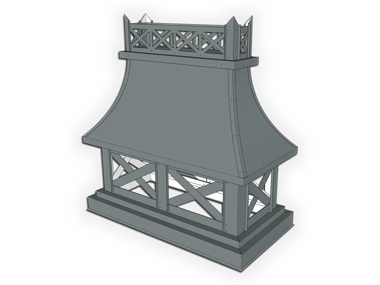 Crown Chimney Cap / Shroud | KM Sheet Metal